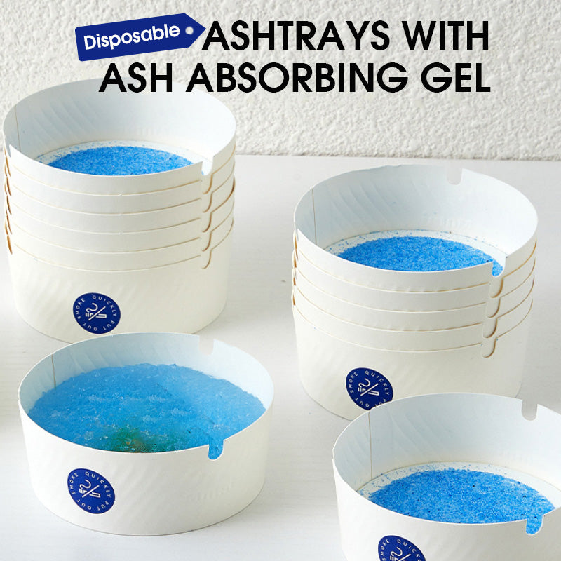 Disposable Ashtrays with Ash Absorbing Gel – aurora07-1