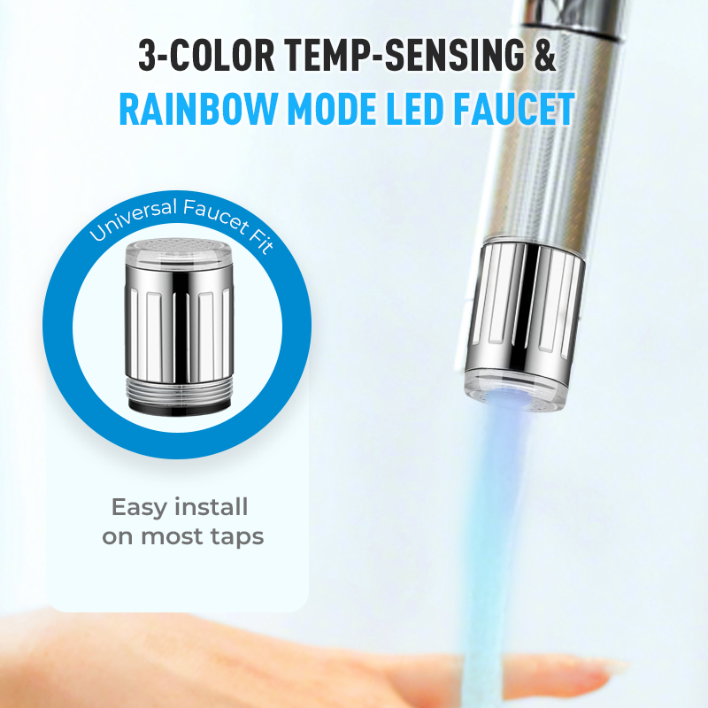 LED Faucet – 3-Color Temp-Sensing & Rainbow Light Modes – aurora07-1